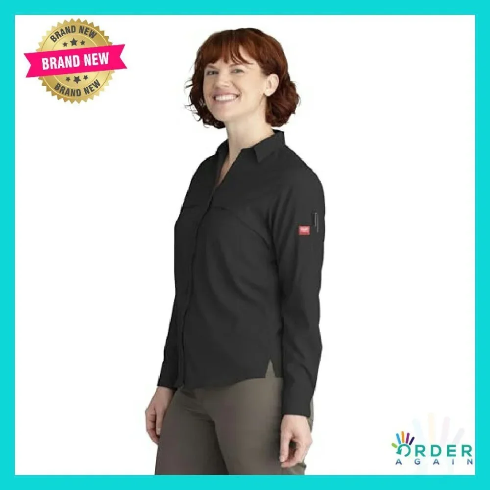 Tops | Cooling Long Sleeve Work Shirt Stretch Utility Professional ...